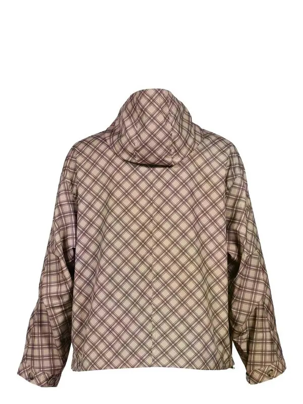 RASSVET Tartan-pattern Hooded Jacket - Brown