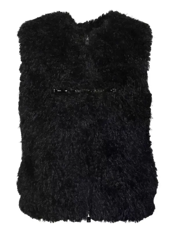 HELIOT EMIL Vanta Faux-fur Vest - Black