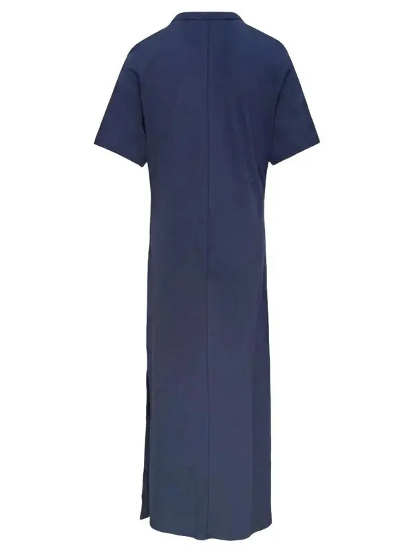 Rag & Bone Knot-detail Side-slit Midi Dress - Blue