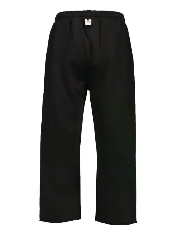 PROTOTYPES Logo-print Cropped Track Pants - Black