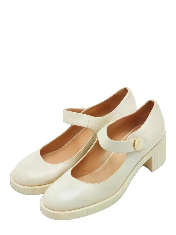 Dior Patent Leather D-doll Mary Jane Pumps - Neutrals