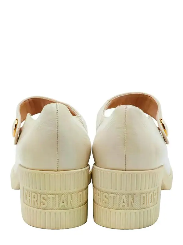 Dior Patent Leather D-doll Mary Jane Pumps - Neutrals