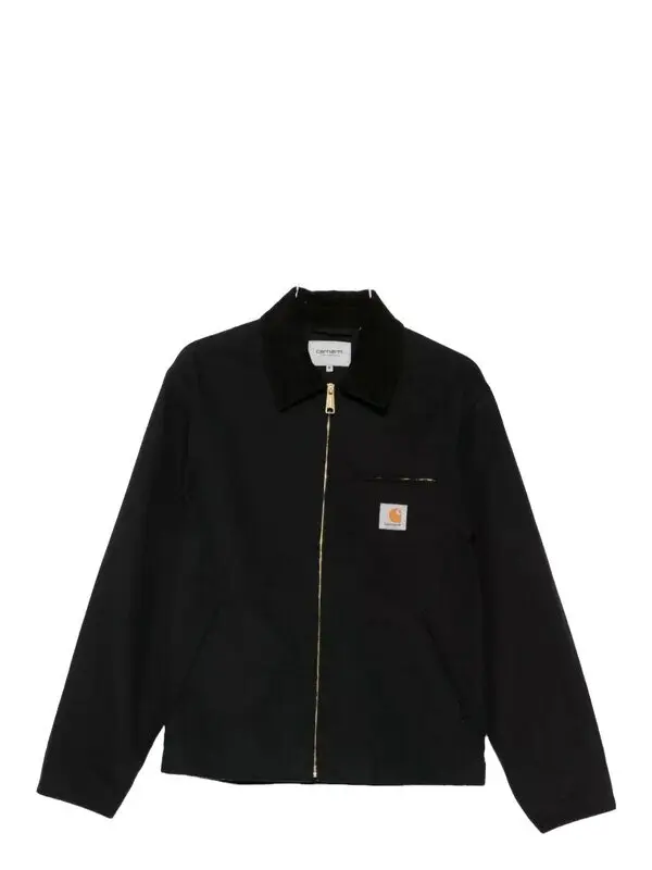 Carhartt Work In Progress Classic Collar Cotton Canvas Jacket - Black