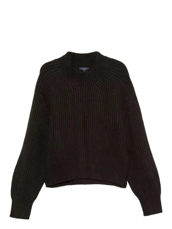 Soeur Ribbed-knit Sweater - Brown