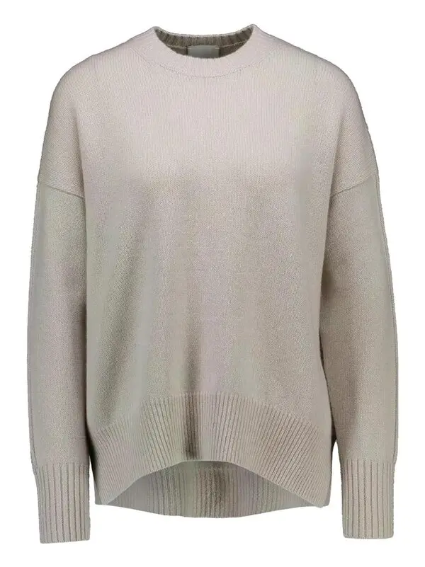 ALLUDE Crew-neck Sweater - Brown