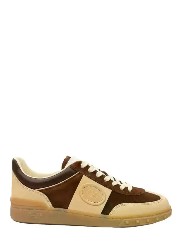 Valentino Garavani Vlogo Signature Leather Sneakers - Brown