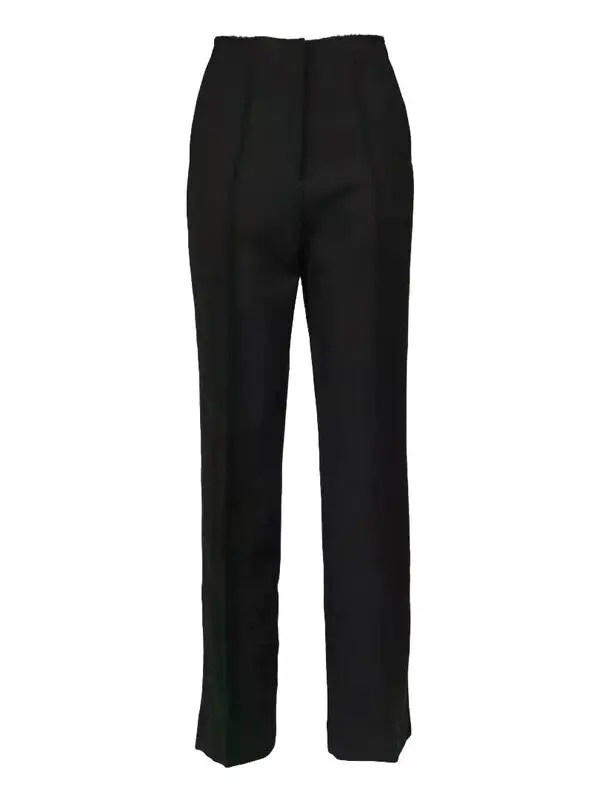 ENTIRE STUDIOS Concealed-fastening Wool Trousers - Black