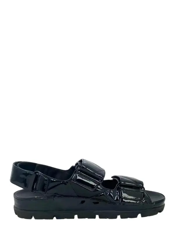 Prada Quilted Slingback Sandals - Black