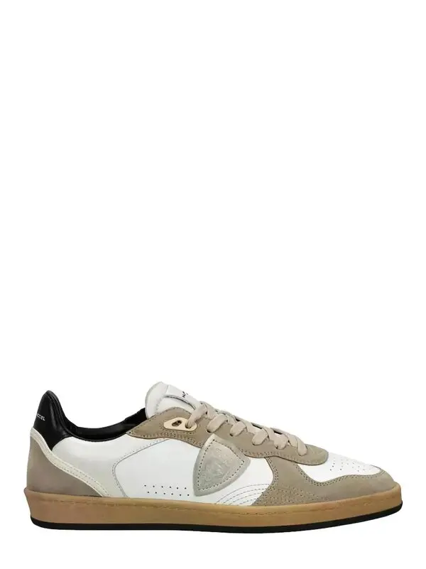 Philippe Model Panelled Leather Sneakers - White