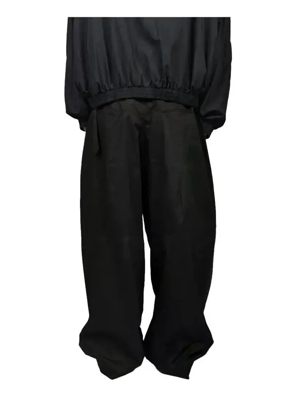 FFFPOSTALSERVICE Wide-leg Belted Trousers - Black