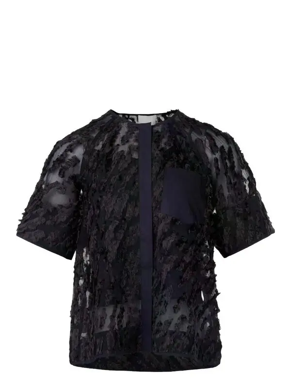 3.1 Phillip Lim Fil-coupé Short-sleeve Shirt - Black