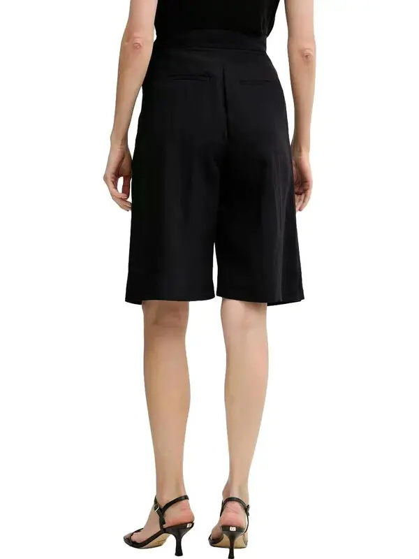 Sisley Wrap-style Belted Shorts - Black
