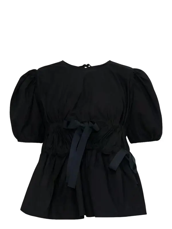 Cecilie Bahnsen Freya Puff-sleeve Top - Black