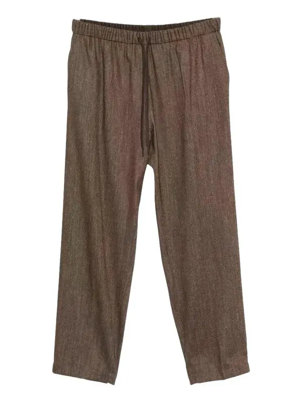 MAISON MARGIELA Drawstring Straight-leg Trousers - Brown