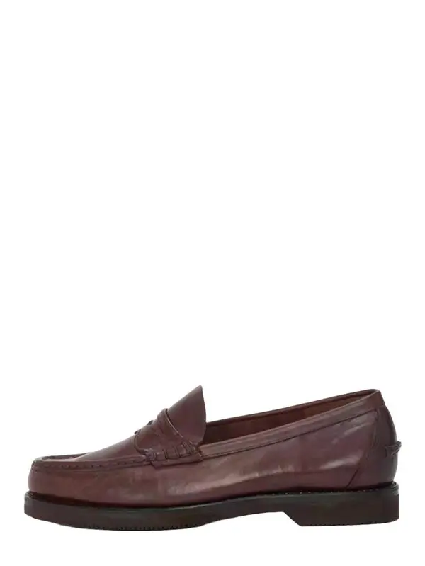 Visvim Penny-slot Leather Loafers - Red