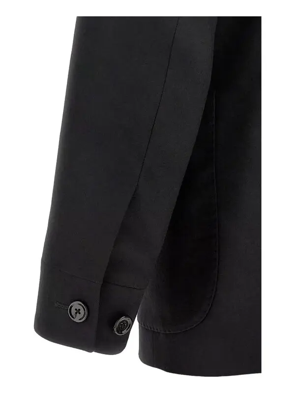 LARDINI Feeling Korean-collar Blazer - Black