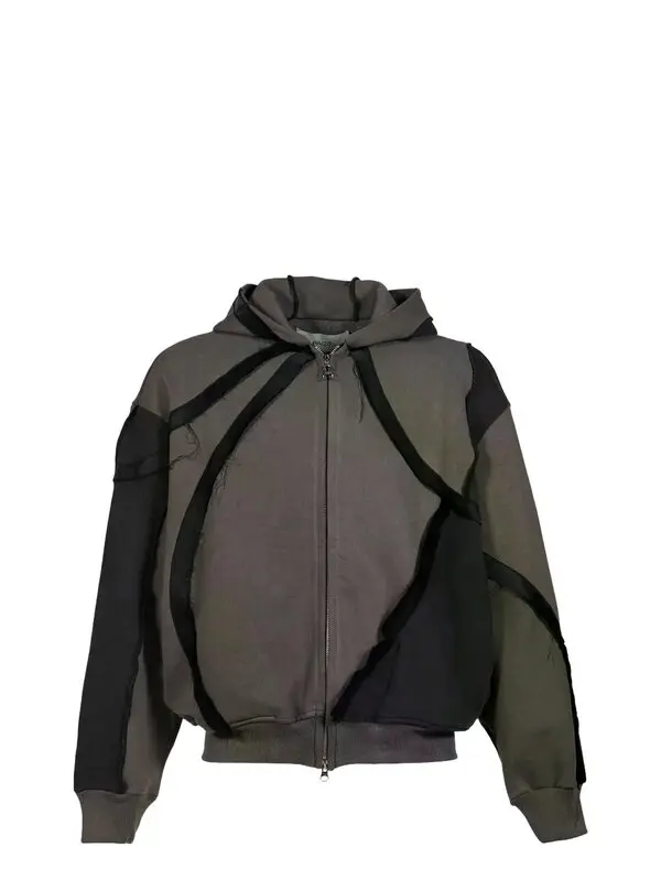 PACE Panel Distressed Hoodie - Grey