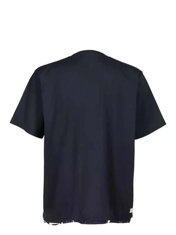 PORTER CLASSIC Hawaiian Graphic-print Piping T-shirt - Black