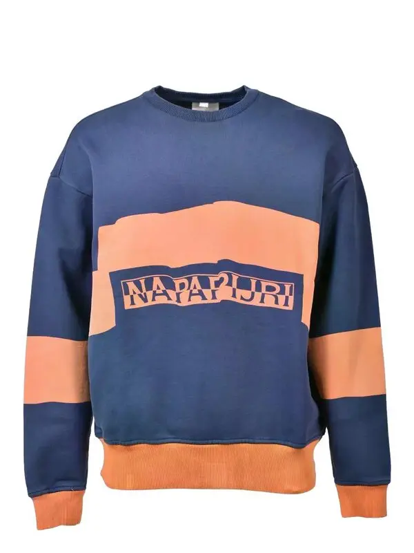 NAPA BY MARTINE ROSE Logo-print Panelled Sweater - Blue