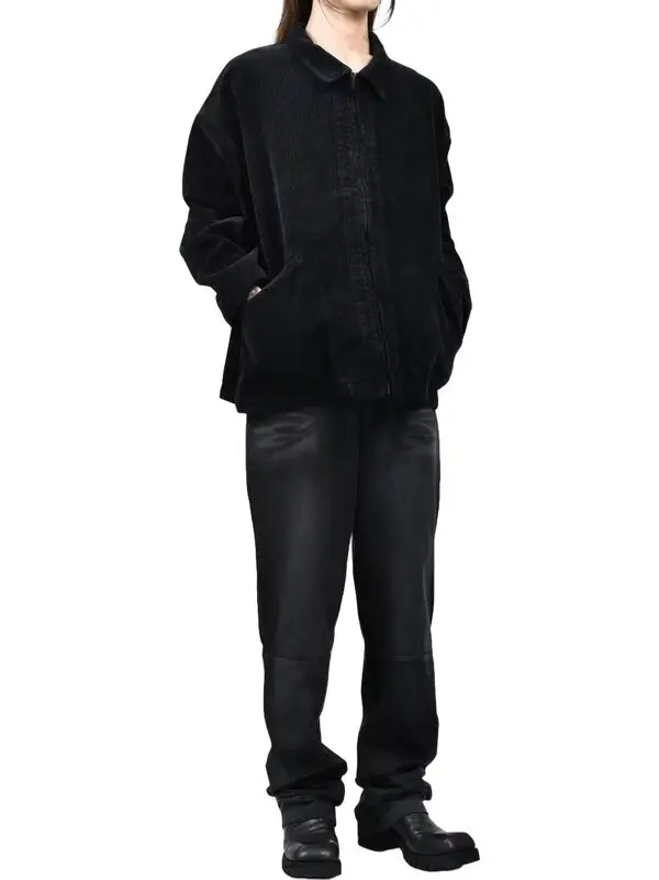 PORTER CLASSIC Corduroy Shirt Jacket - Black