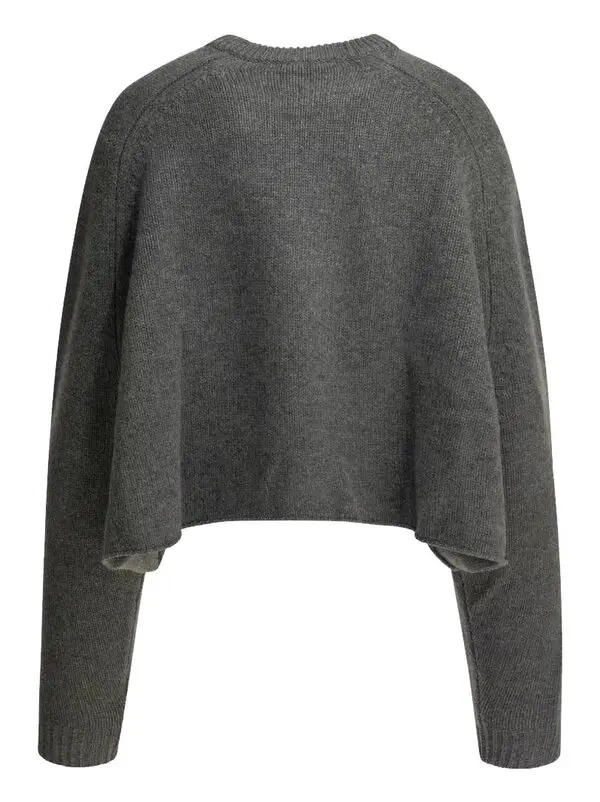 LISA YANG Karine Cropped Cashmere Sweater - Grey