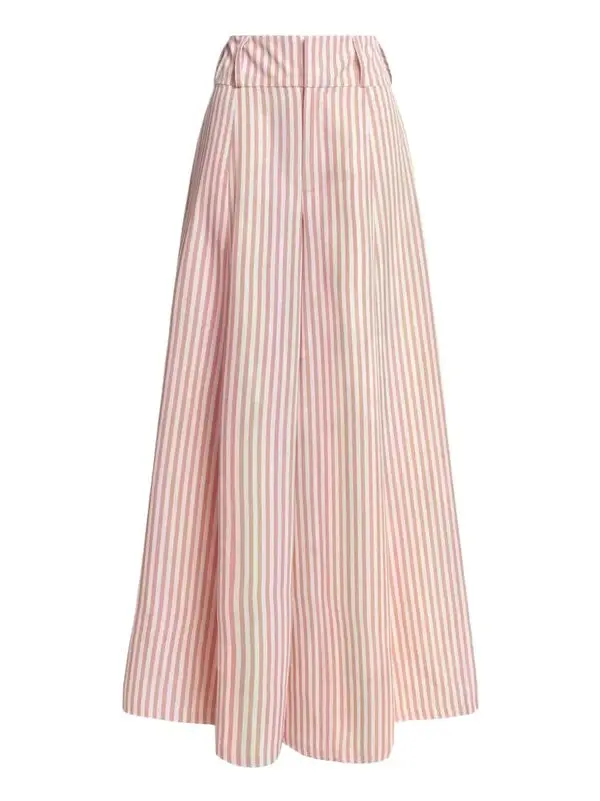 WEILI ZHENG Stripe-print Palazzo Pants - Pink