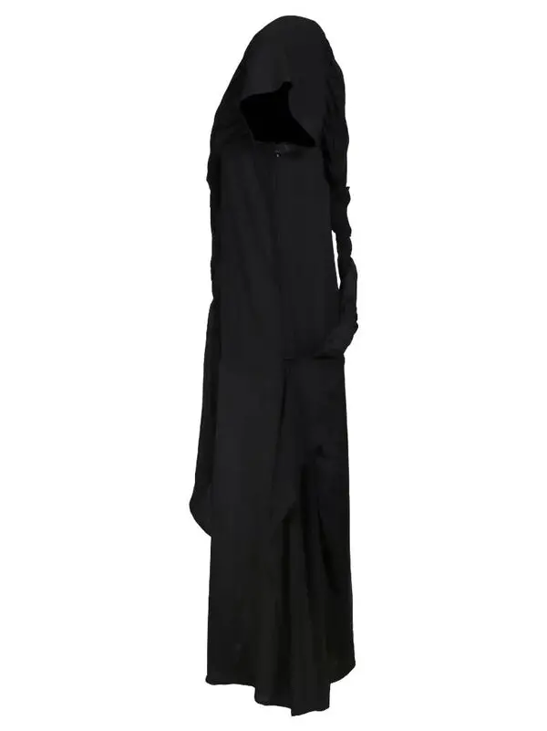 LIMI FEU Wrinkled Twisted Midi Dress - Black