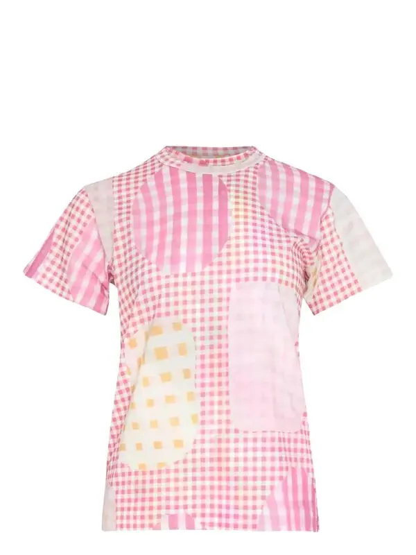 TAO Gingham Patchwork T-shirt - Pink