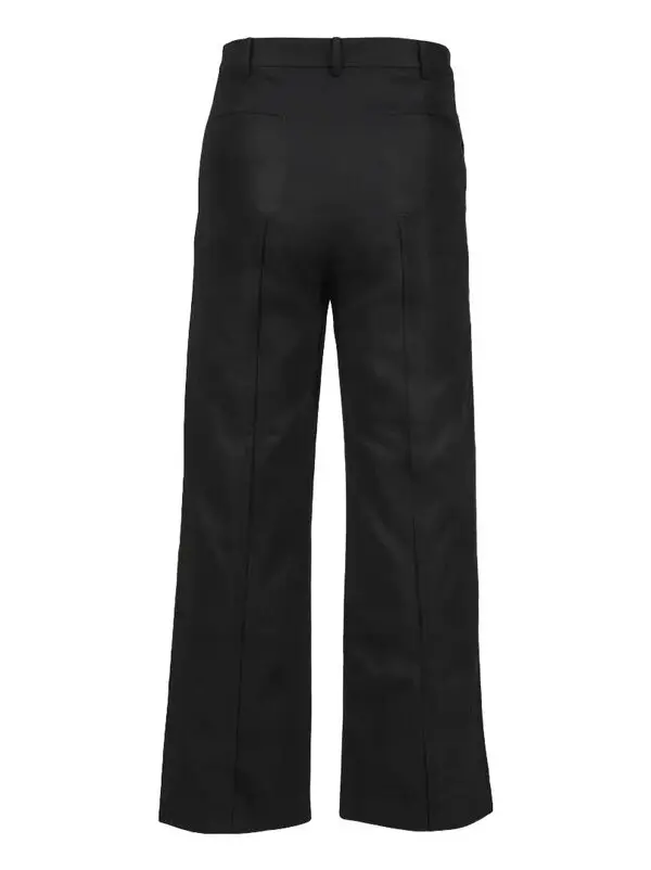 PET-TREE-KOR Cracklight Straight-leg Trousers - Black