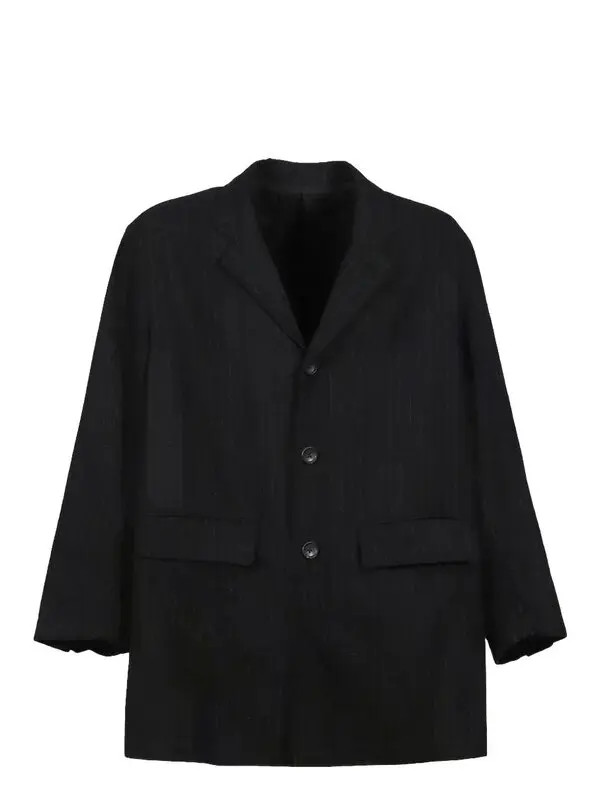 PORTER CLASSIC Pinstripe Jacket - Black