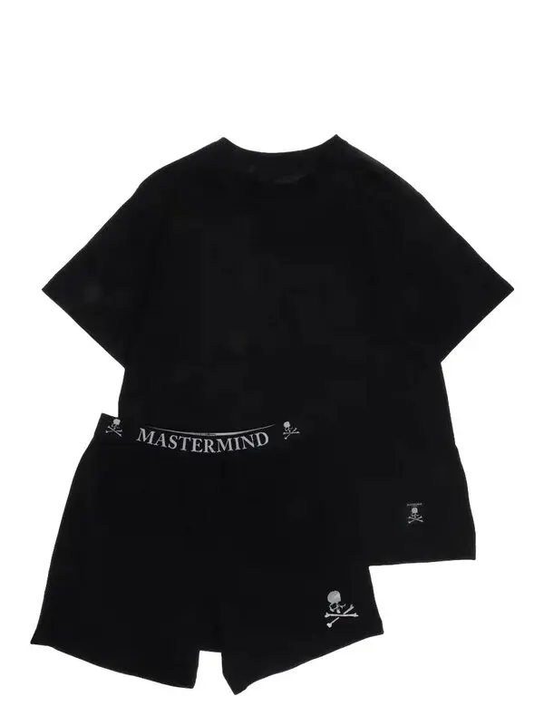 MASTERMIND WORLD Logo-embroidered T-shirt And Boxers - Black