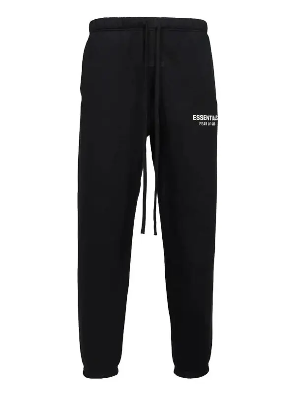 ESSENTIALS Logo-print Track Pants - Black