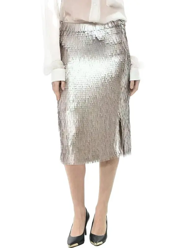 RÓHE Pencil Midi Skirt - Grey