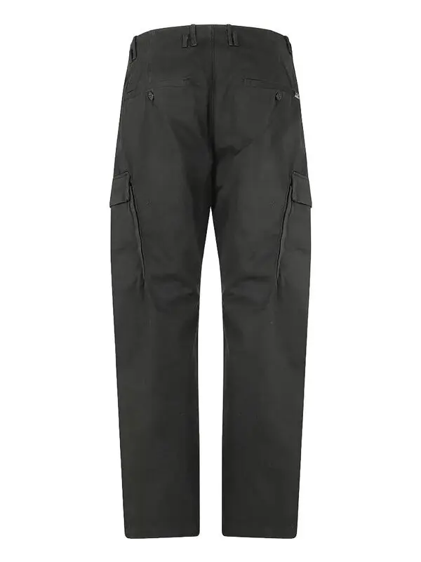 C.P. COMPANY Lens-detail Cotton Cargo Pants - Black