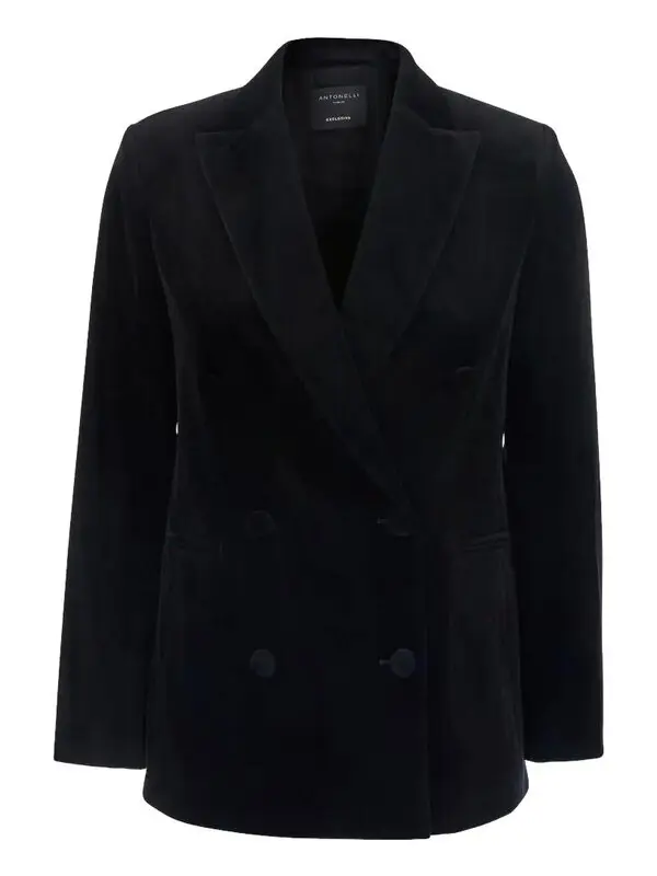Antonelli Firenze Galbusera Double-breasted Blazer - Black