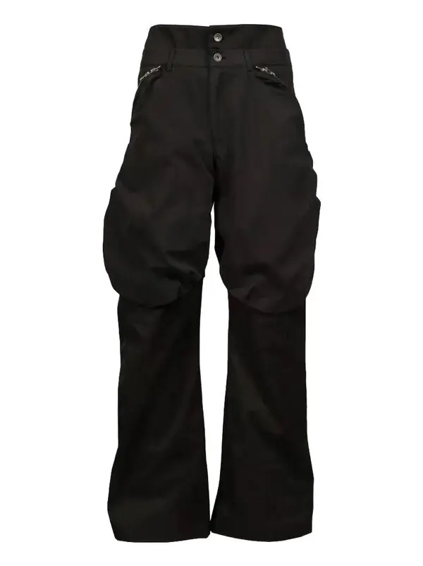 FFFPOSTALSERVICE Bolsu Double-layered Flared Trousers - Black