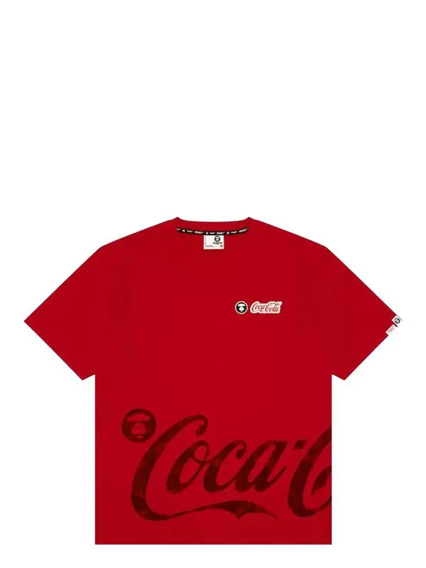 AAPE BY *A BATHING APE X Coca-cola Graphic-print T-shirt - Red