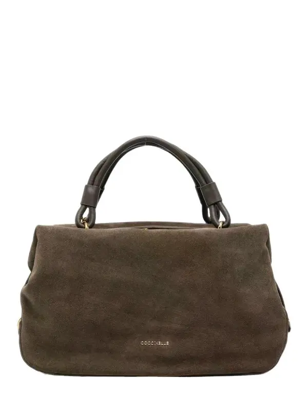 COCCINELLE Suede-finish Leather Tote Bag - Brown