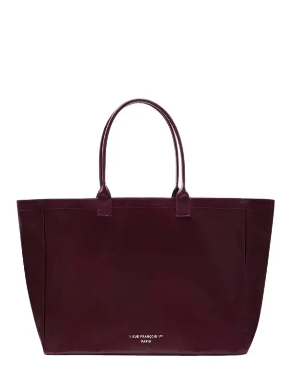 ANINE BING Leo Coated Canvas Tote Bag - Red