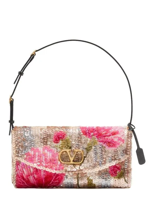 Valentino Garavani Devain Small Embroidered Shoulder Bag - Multicolour