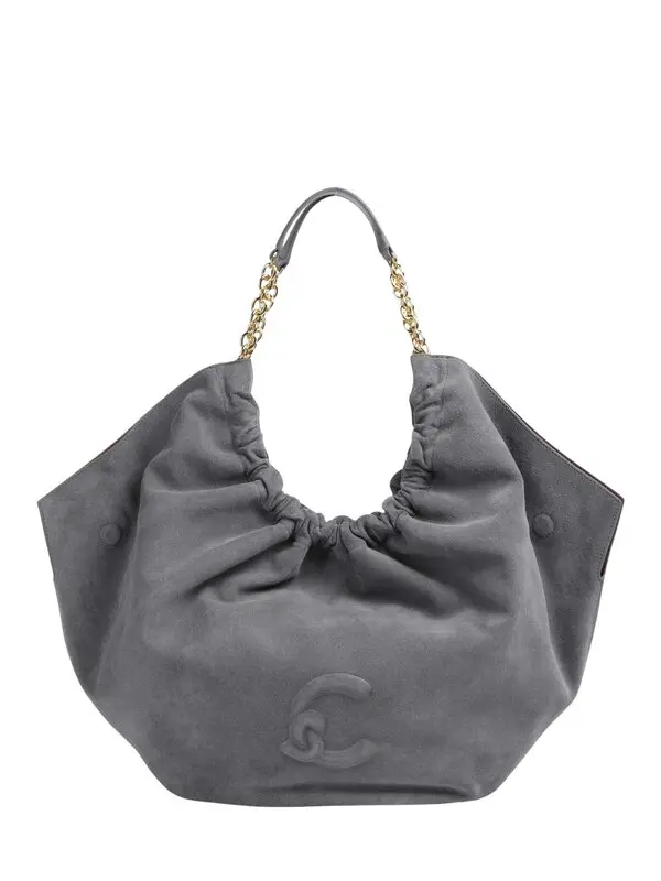 COCCINELLE Smash Suede Hobo Bag - Gray