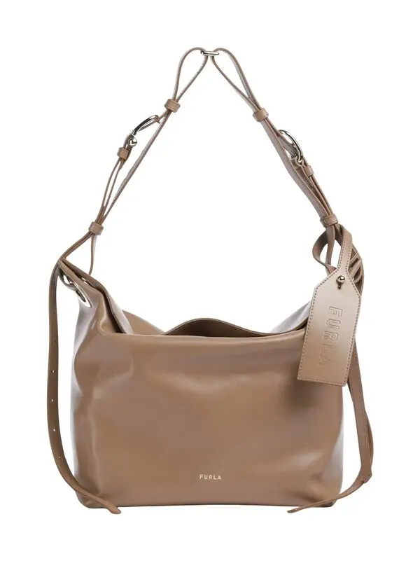 Furla Shoulder Bag In Leather - Brown