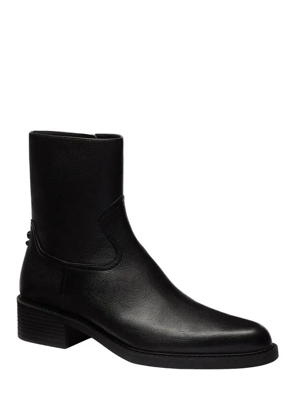 COACH Pointed Toe Bootie Shoes - Black