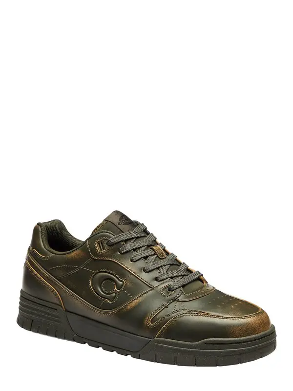 COACH Soho Sneaker In Loved Leather - Olive