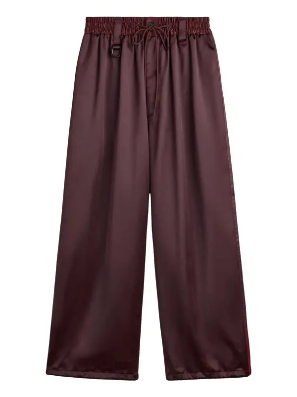 YOHJI YAMAMOTO POUR HOMME X Adidas Satin Gradient 3-stripes Track Pants - Red