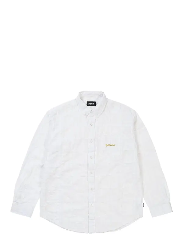 PALACE Seer Patch Oxford Shirt - White