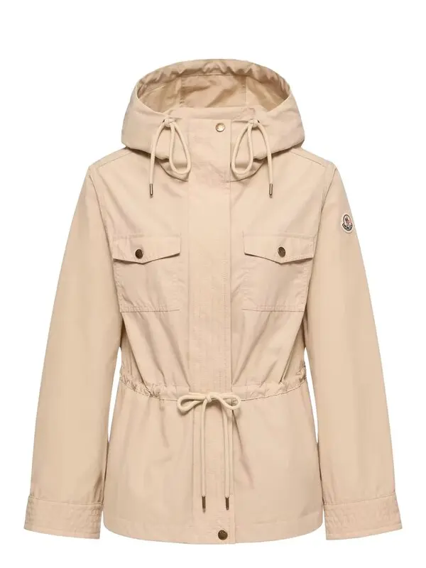 Moncler Serin Short Parka - Cream