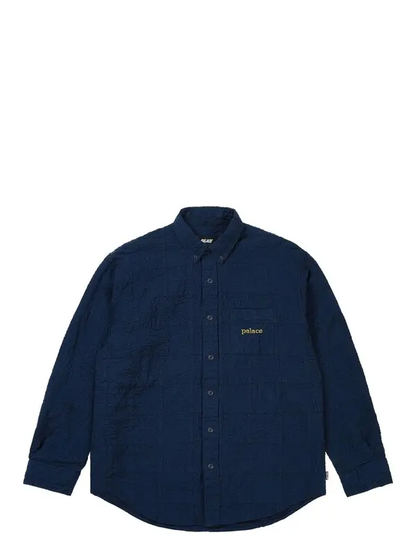 PALACE Seer Patch Oxford Shirt - Blue
