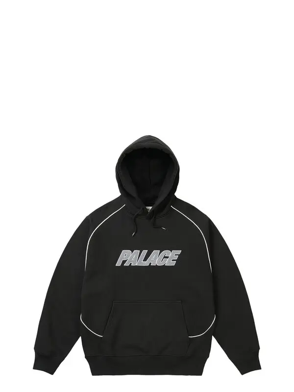 PALACE Line It Up Hood - Black