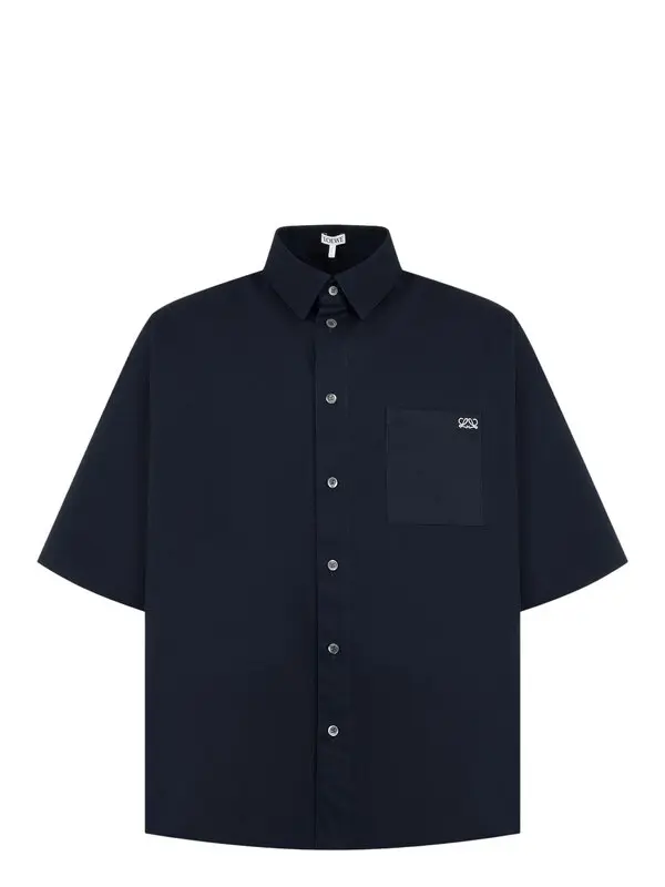 Loewe Short-sleeve Shirt 'dark Navy - Blue